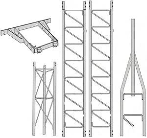 Amazon.com: ROHN 25G Series 30' Tower Kit + HB25BG House Bracket: Home ...