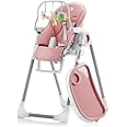 Amazon.com : Sweety Fox Baby High Chair Adjustable to 7 Different Heights - Pink Baby Chair ...