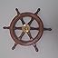 Amazon.com: 18" Ship Wheel Wooden: Pirate Boat Nautical Fishing: Home ...