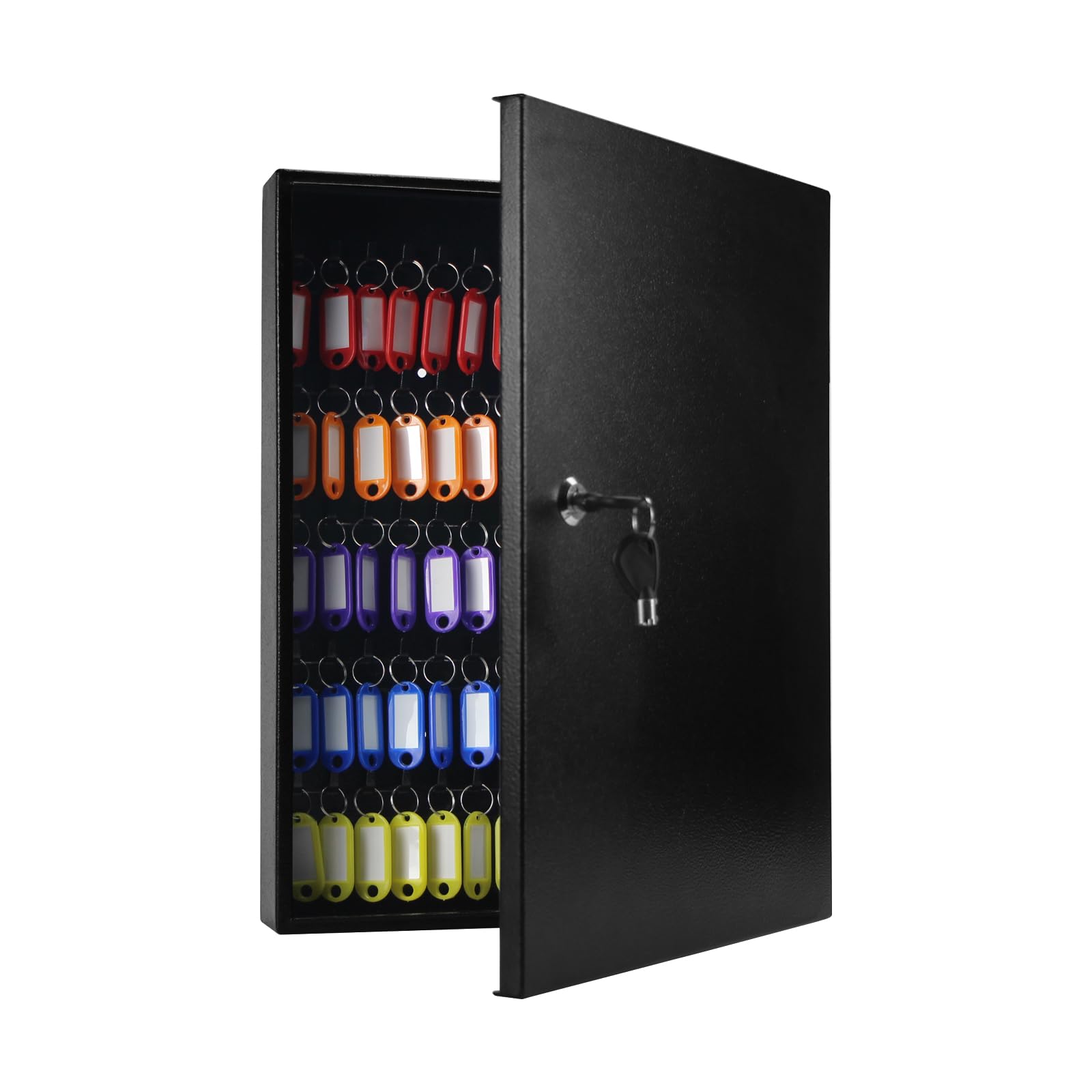 JUGREAT 63 Key Cabinet Wall Mount Lock Box with Colorful Key Tags,Key ...
