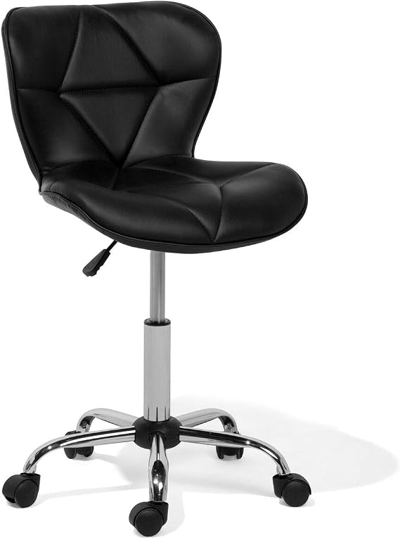 Amazon.de: Beliani Barstuhl Barhocker Sitzhocker Hocker mit Rollen ...