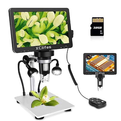 LCD Digital USB Microscope 7 in HD Screen 32 G TF Card, Circuit Board ...