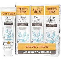 Amazon.com : Burt's Bees Charcoal + Whitening Fluoride-Free Toothpaste ...