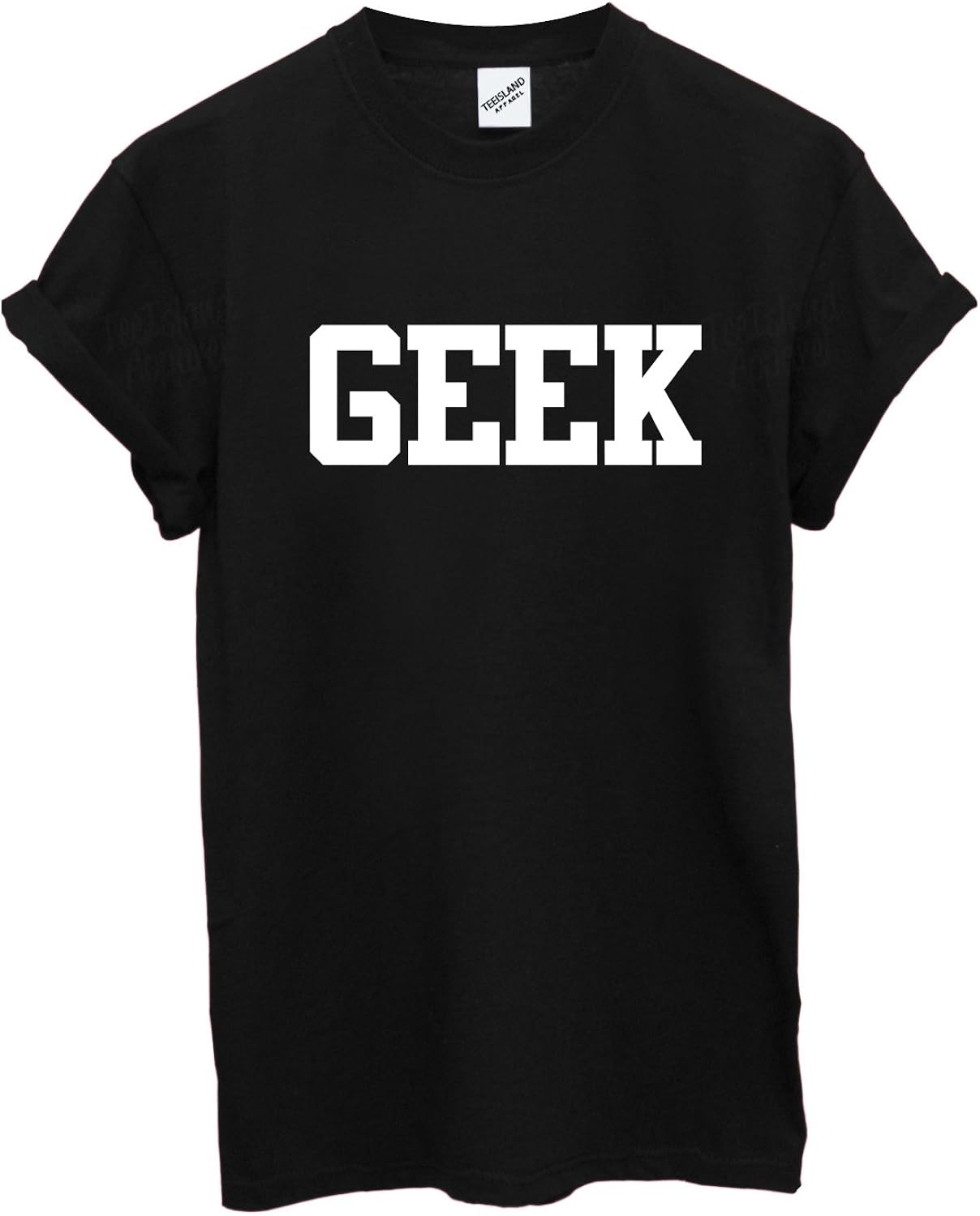 TeeIsland Geek T Shirt: Amazon.co.uk: Clothing