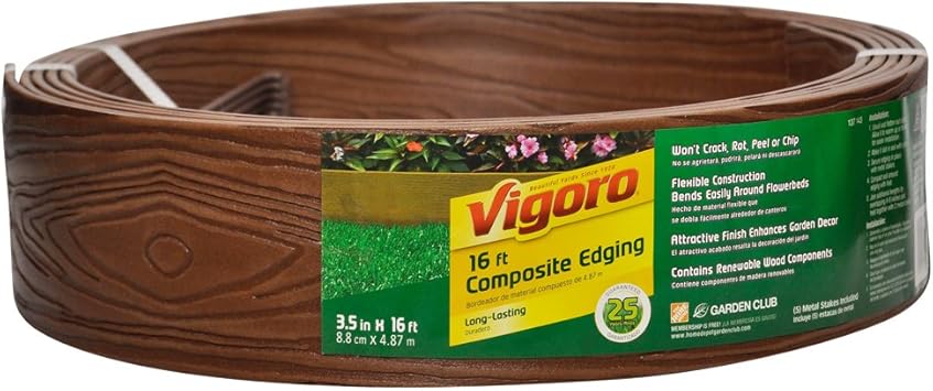 Amazon.com : Vigoro Composite Landscape Edging (25 Year Edging) 3.5 ...