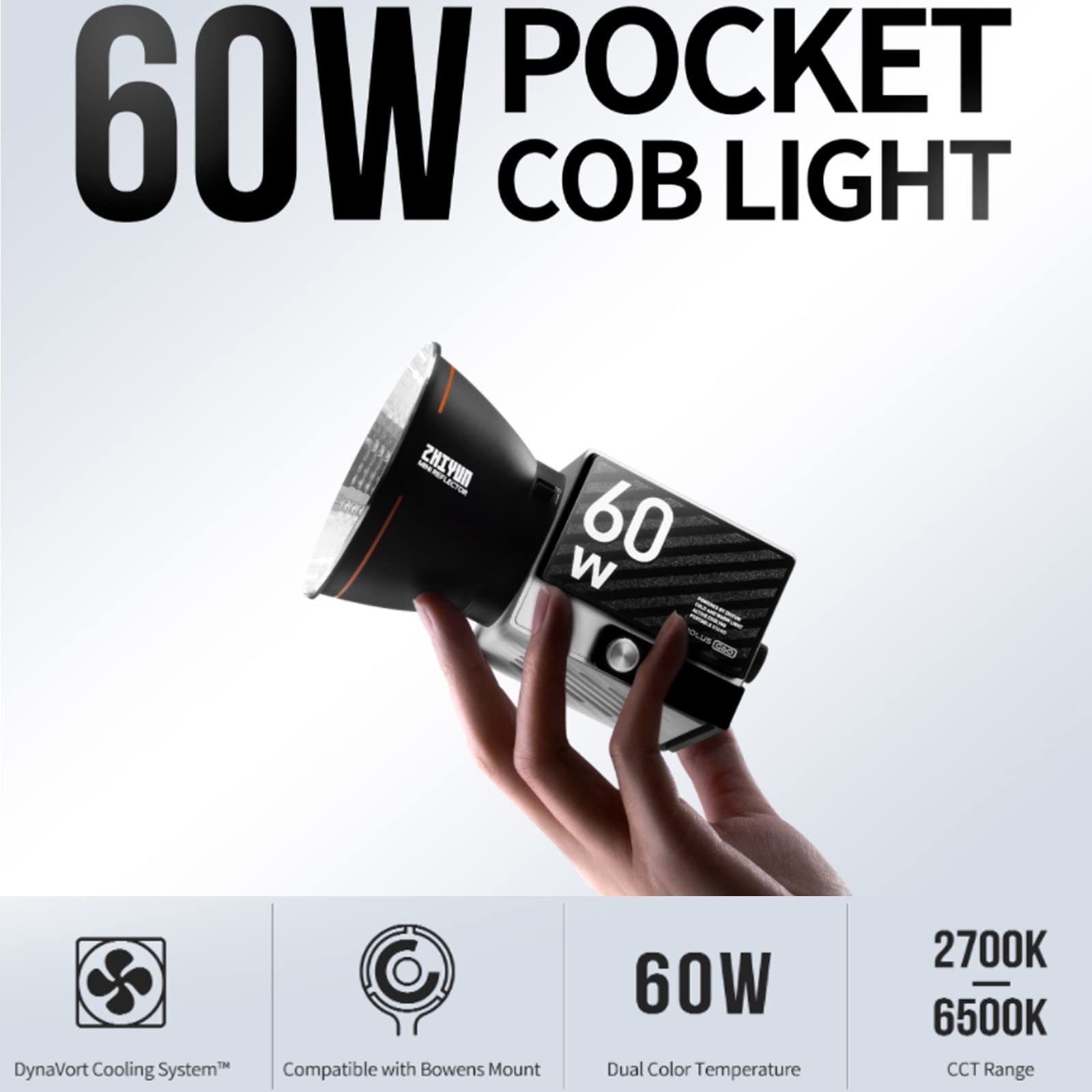 Bingua.com - Zhiyun Molus G60 Combo 60W LED Video Light CCT 2700K ...