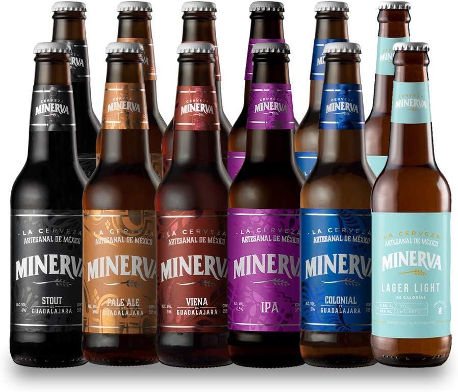 Cerveza Artesanal Minerva Cervexxa 355 Ml: Amazon.com.mx: Alimentos y ...