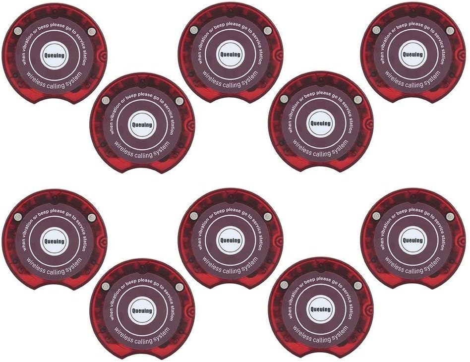 Bewinner Pager Receiver for Restaurant Pager System 10 PCS Wireless ...