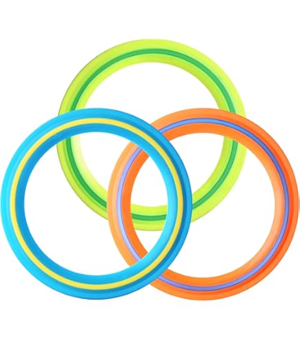 Aerobie Frisbee Flying Aero Discs 6-Pack - 11" Soft Edge Glider Rings ...