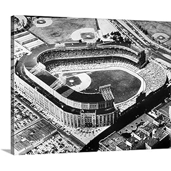 Amazon.com: Old Yankee Stadium 1923, 20" x 15" - B&W Photo Art Print ...