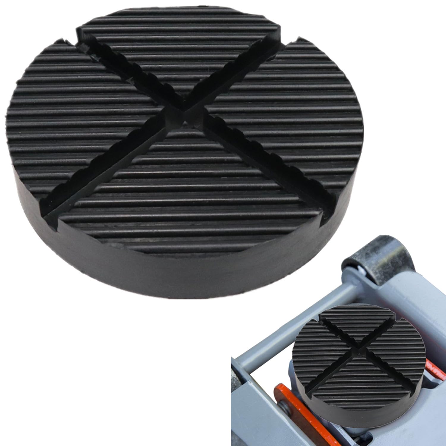 KickFun Floor Jack Trolley Jack Rubber Pad Adapter Fits Various Jacks ...