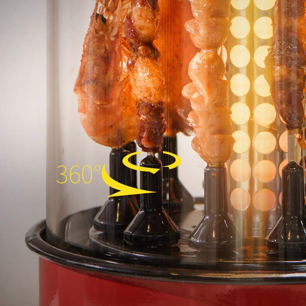 Review Smokeless Automatic Rotating Barbecue Machine, Timing Setting ...