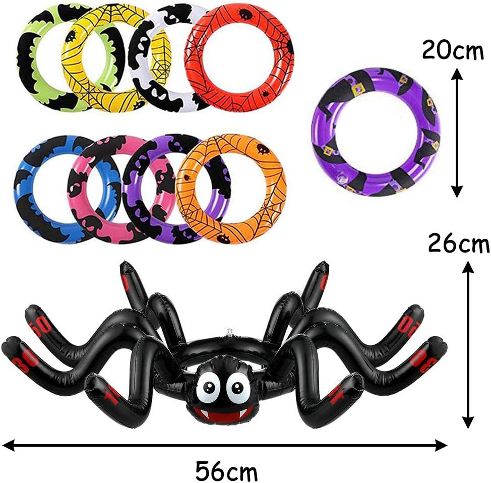 Halloween Ring Toss Game BESTZY Inflatable Spider Ring Toss Game Rings ...
