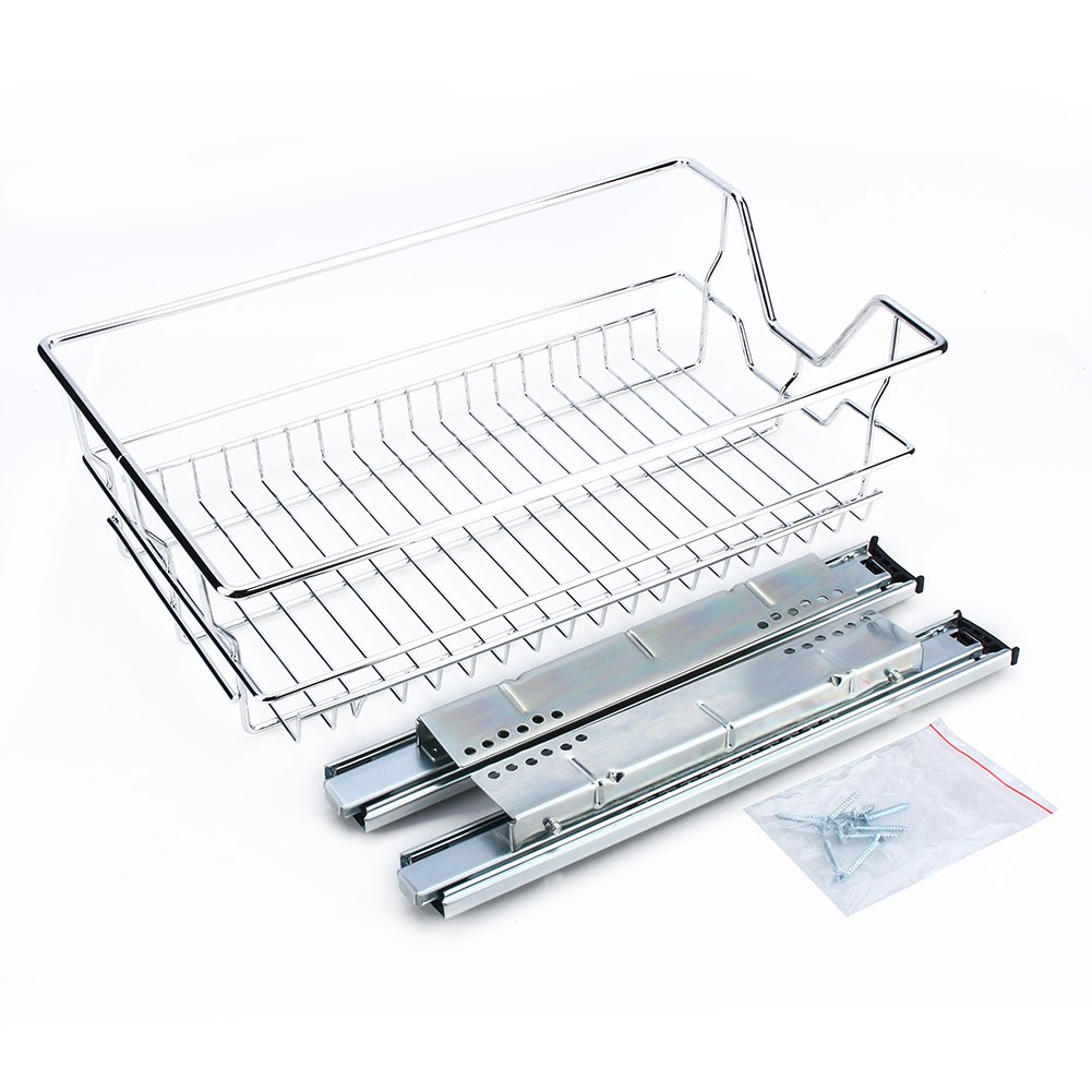 Laundry, Storage & Organisation 350mm Pull Out Chrome Wire Storage ...