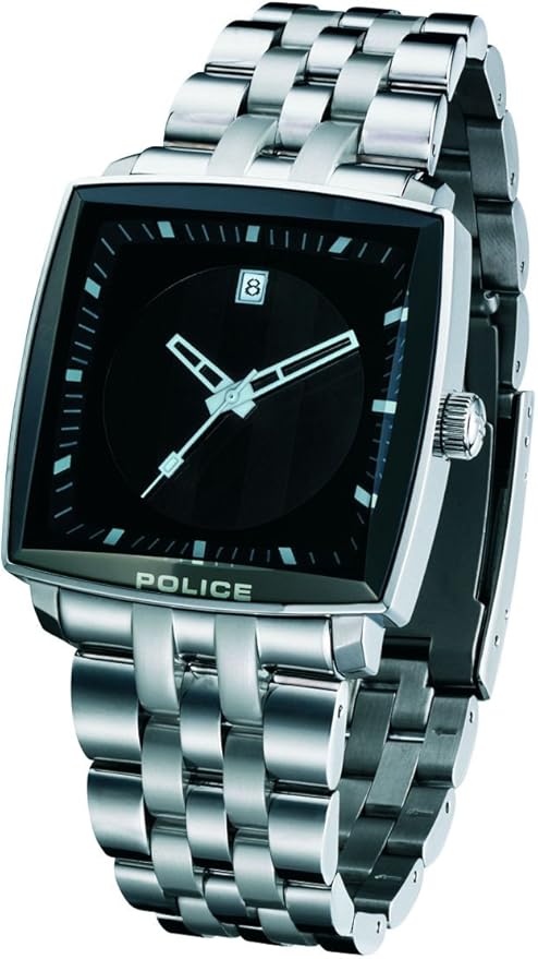 Police 'Patrol'-X Gents Stainless Steel Bracelet Watch With Black Dial ...
