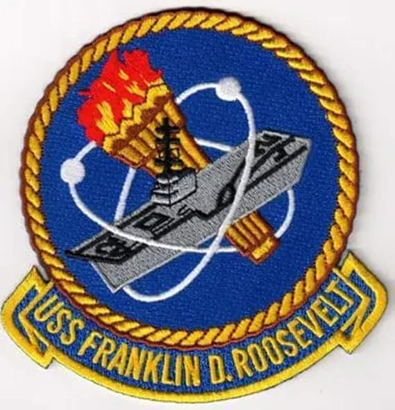 Amazon.com: USS Franklin D. Roosevelt (CV-42) Patch – Sew On: Clothing