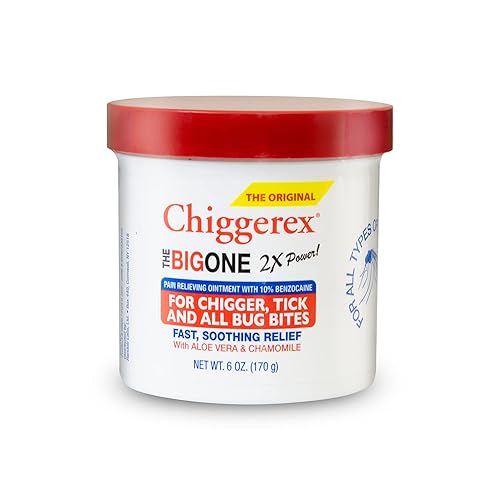 Chiggerex 2X Power First Aid Medicated Ointment for Chiggers, Mosquito ...