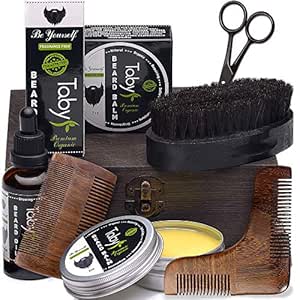 Amazon.com : Beard Kit Grooming Care for Men Includes - Beard Oil Beard ...