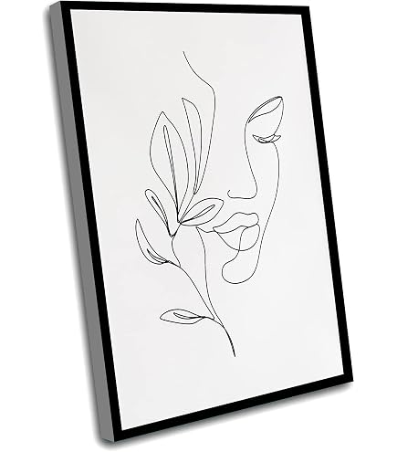 Line Drawing Hand Painted