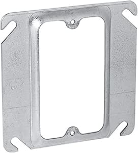 Amazon.com: Hubbell-Raco 773 Square Mud Ring Cover, 1-Device, 3/4", Raised, 4" (Pack of 50 ...