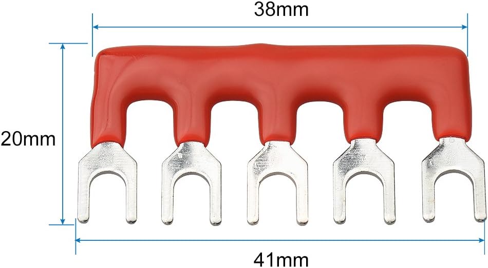 Qishare 15 Pcs Dual Row 5 Position Screw Barrier Terminal Block 600V ...
