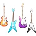 Amazon.com: SXYYDSG 4Pcs Wooden Miniature Electric Guitar, Miniature ...