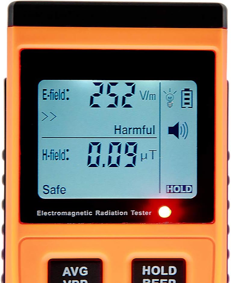 Digital Electromagnetic Radiation Detector Dosimeter Tester EMF Meter ...