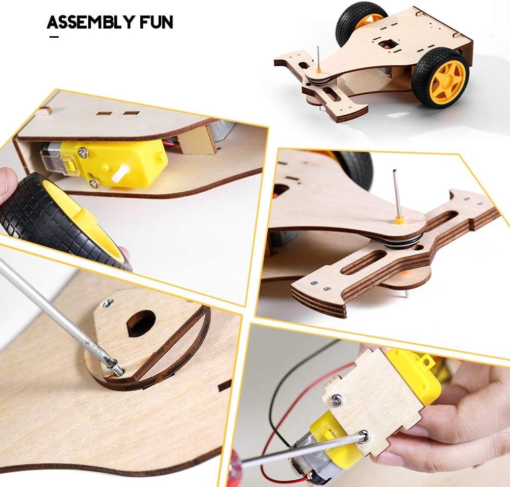 Cutefun Electric Motor Science Kit, Battle Bots Remote Controlled Toy ...