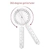Goniometer 12 Inches Physical Therapy Tools Plastic Goniometer 360 ...