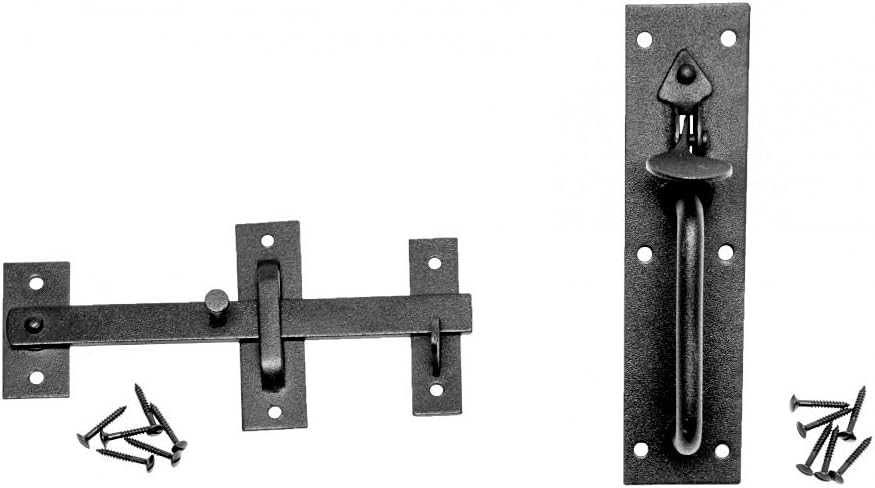 Renovator's Supply Norfolk Gate Latch Black Wrought Iron 7": Amazon.co ...