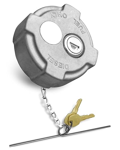 Locking Diesel Fuel Cap 2 3/8" Fit for Freightliner M2 Small Semi Box ...