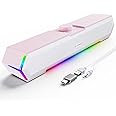 Amazon.com: LENRUE G11 Computer Speakers for Desktop, Touch Lights PC ...
