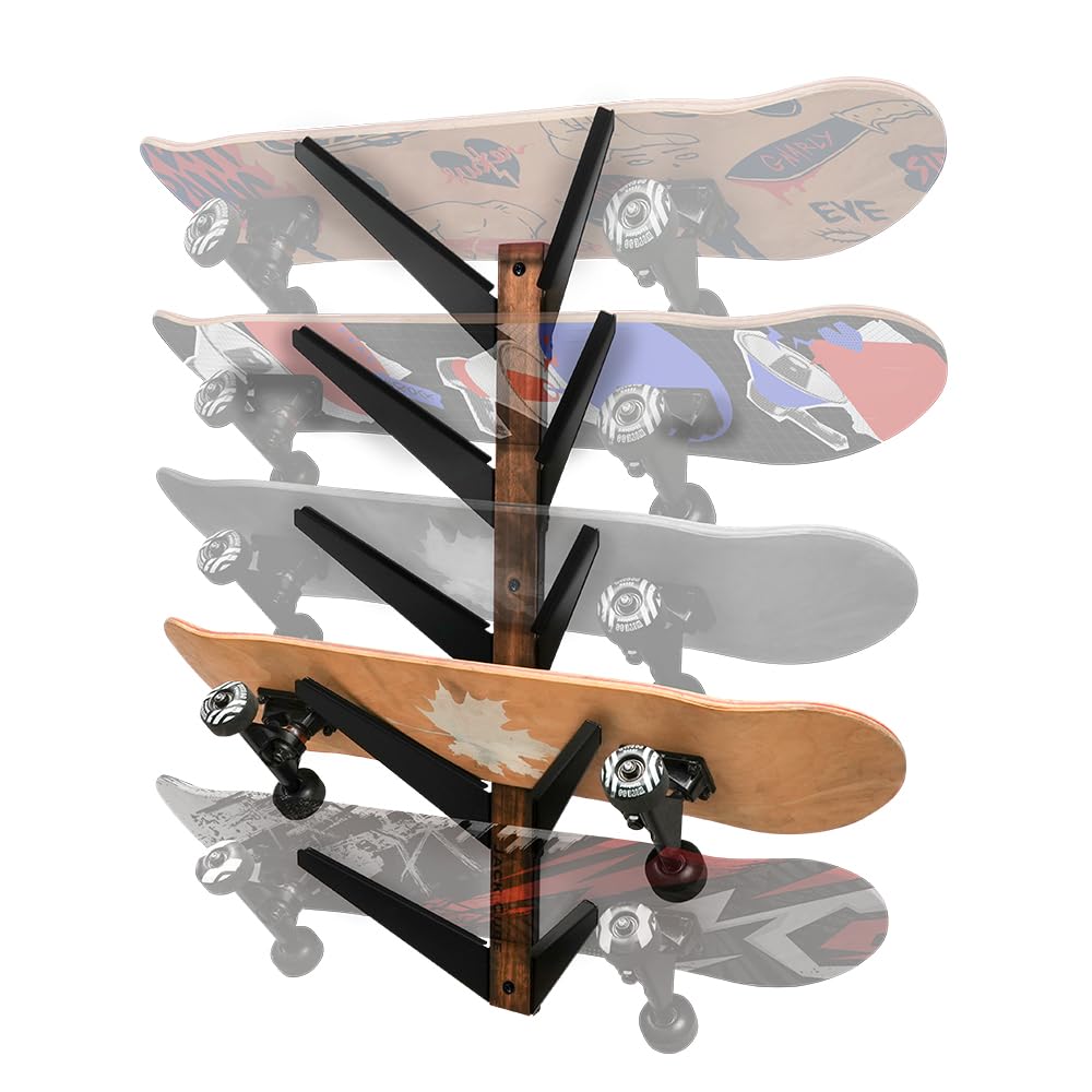 J JACKCUBE DESIGN Skateboard Wall Mount, Snowboard and Longboard Rack ...