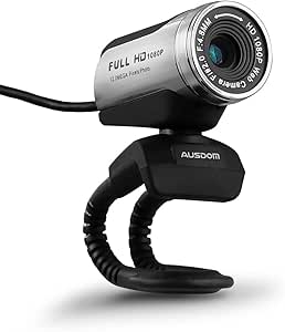 Amazon.com: AUSDOM HD Webcam 1080P with Microphone, USB Desktop Laptop ...