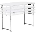 Lifetime Adjustable 4428 Height Folding Utility Table, 4-Foot : Amazon ...