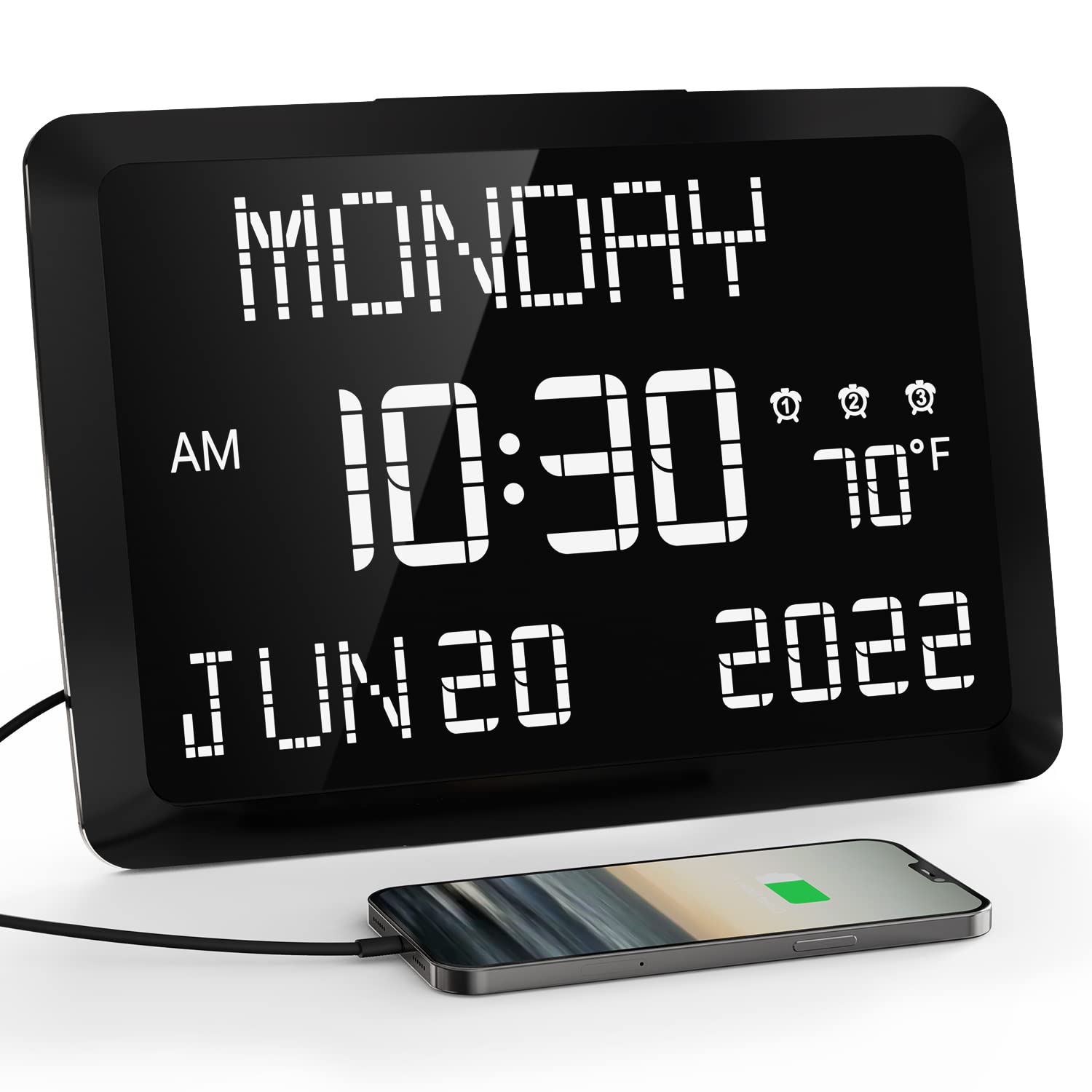 Mua Mesqool Digital Calendar Day Clock, 11.5” Extra Large Dementia ...