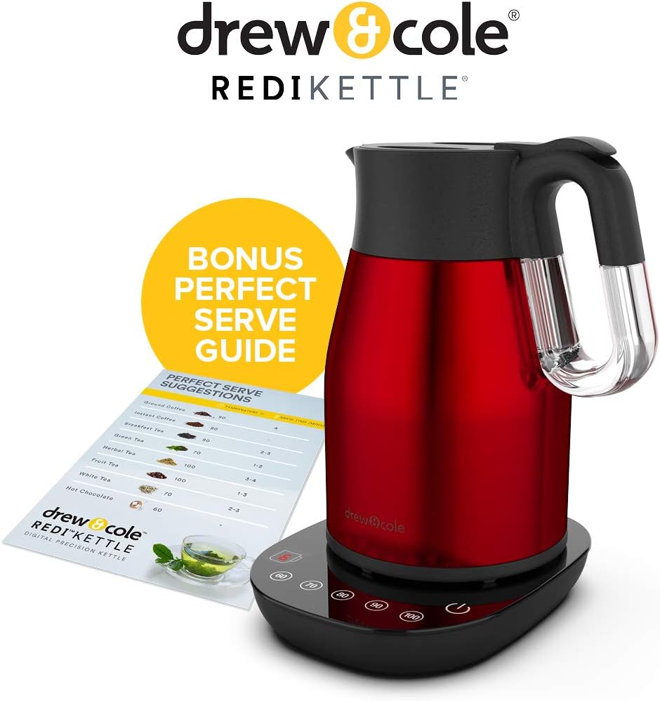 Drew&Cole RediKettle, Variable Temperature Kettle, Thermal, Digital, 1. ...