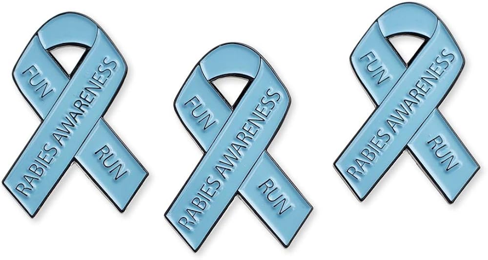 WIZARDPINS Rabies Awareness Fun Run Ribbon Office Hard Enamel Lapel Pin ...