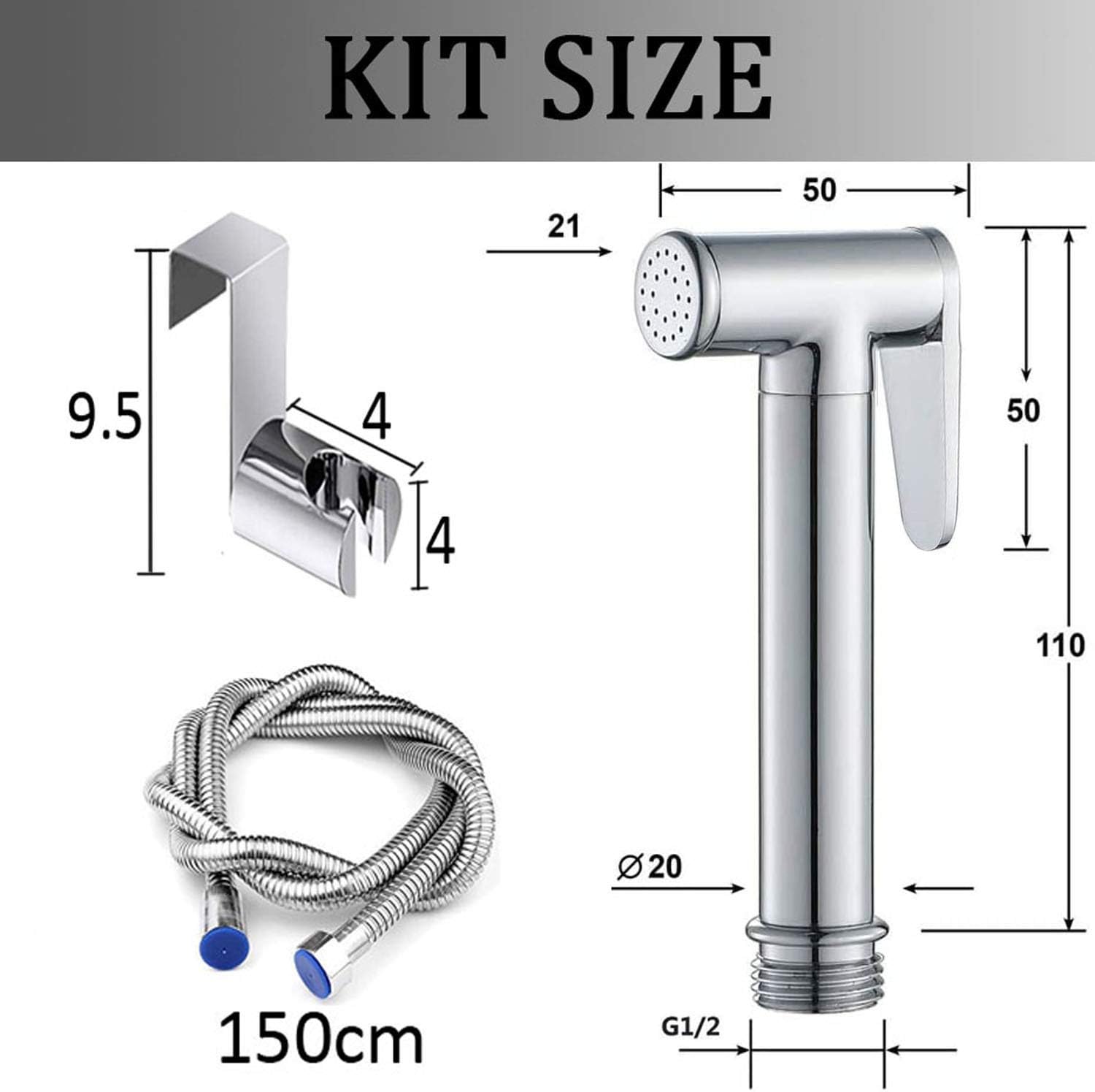 Hand Held Bidet Toilet Sprayer,Bidet Sprayer for Personal Hygiene and ...