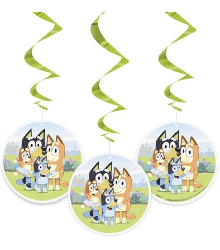 Bluey Cake Topper Bluey Jointed Paper Banner - 6ft Party Decoration For ...
