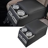 Amazon.com: Upgrade Center Console Organizer with Cup Holder& Phone ...