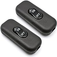 Inline Cord Switch 2 Pack, AC 250V 6A On/Off Lamp Control Appliance ...