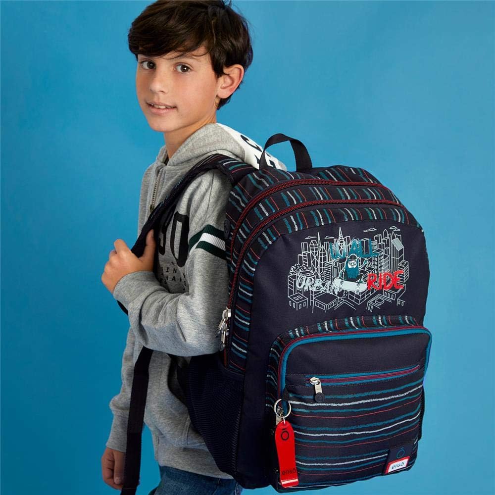 Enso Wall Ride Double compartment Backpack Black 30,5x44x15 cms ...