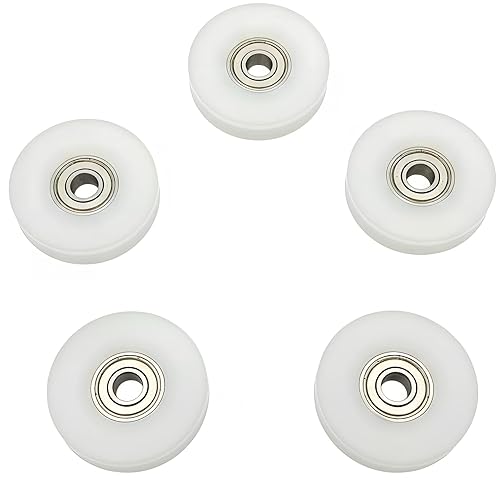 Preamer Plastic Nylon Roller Wheel, 1.8"/46.5mm Silent U Groove Pulley ...