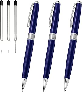 Amazon.com : Ballpoint Pens Black Ink, Cambond Metal Pens Stainless ...