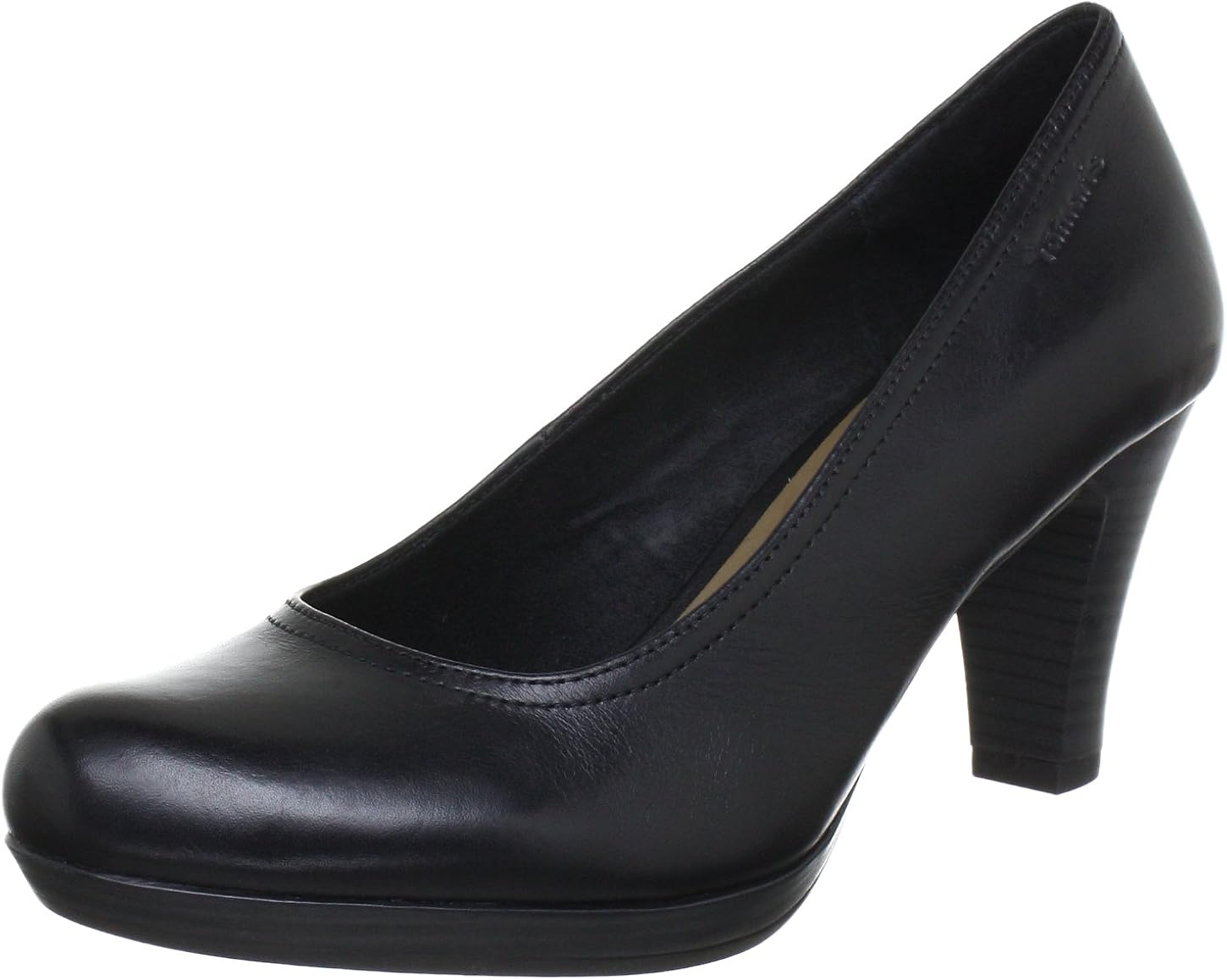 Tamaris Damen Plateauschuhe Leder, schwarz - Schwarz - Schwarz (Schwarz ...