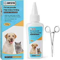 Excess Dogs Ear Hair Dog Ear Cleaner,Dog Ear Powder For Hair Removal