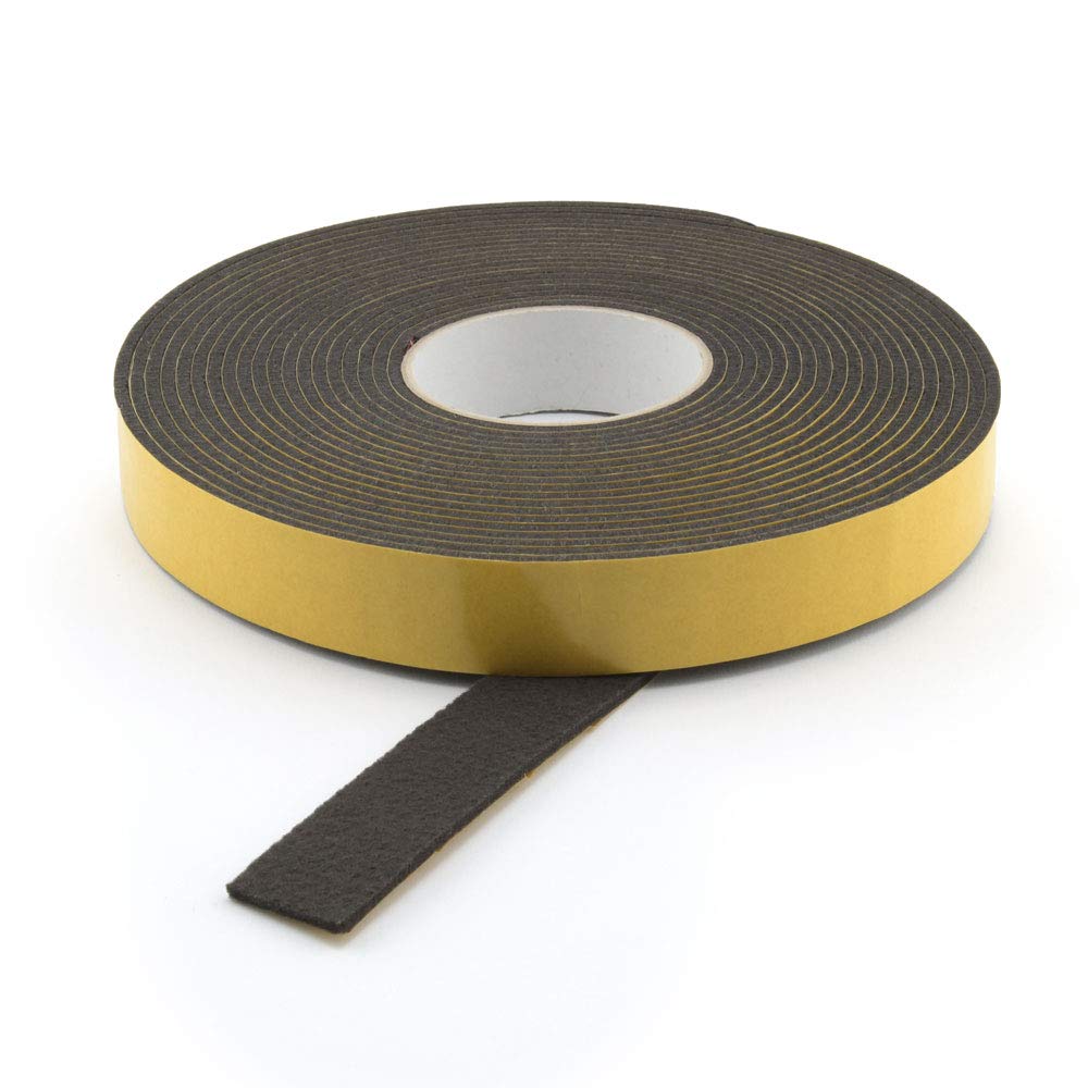 GoodGlides Self adhesive felt tape 20 mm black 3 metres felt roll for ...