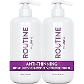Amazon.com : Routine Wellness Anti-Thinning Shampoo and Conditioner Set ...