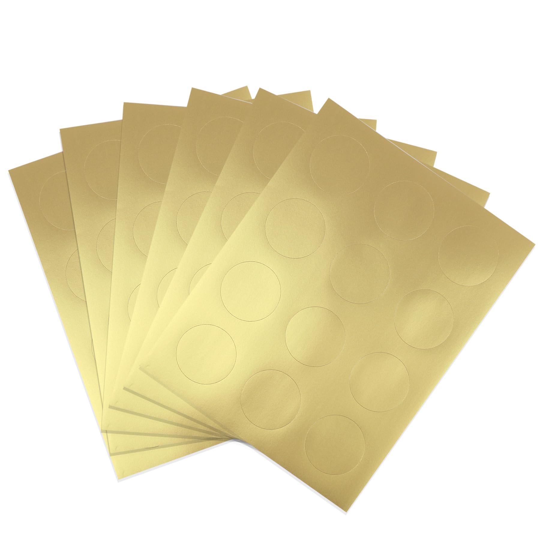 Koala Gold Round Labels 2 Inch, Printable Circle Labels for Inkjet and ...